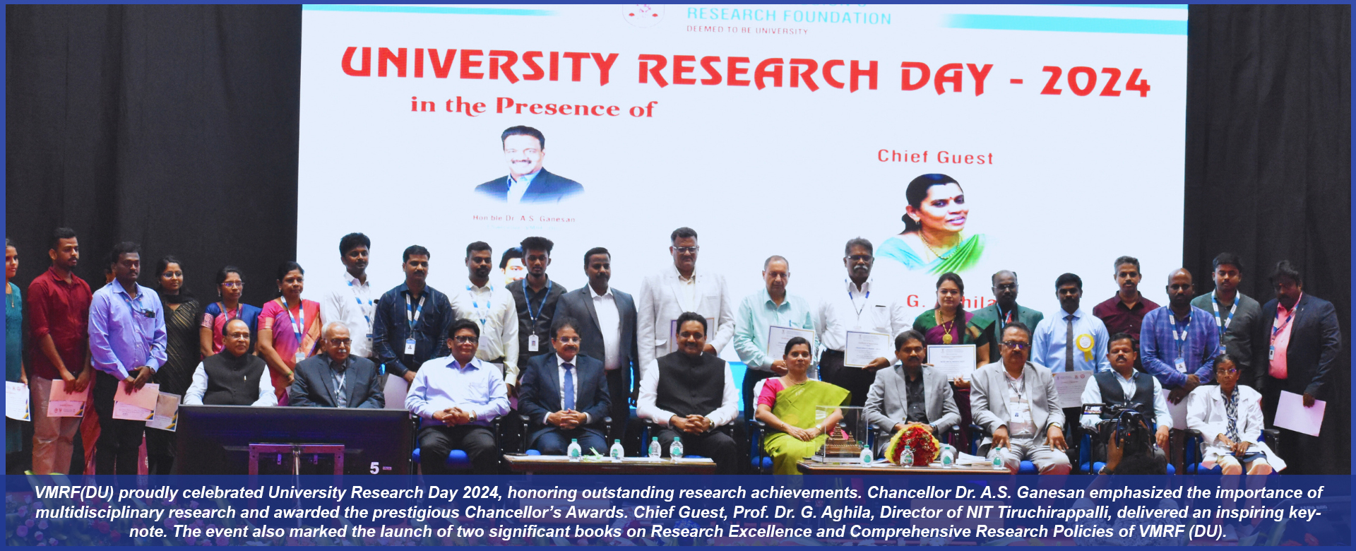 WELCOME TO VINAYAKA MISSIONS RESEARCH FOUNDATION